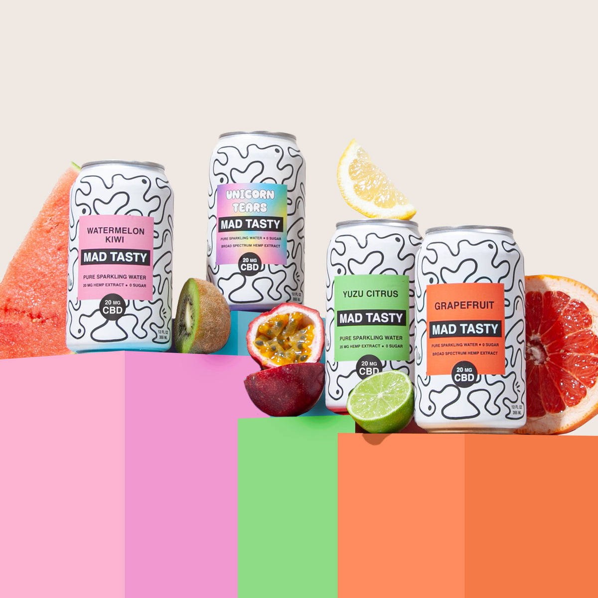 MAD TASTY - Hemp Infused Sparkling Water